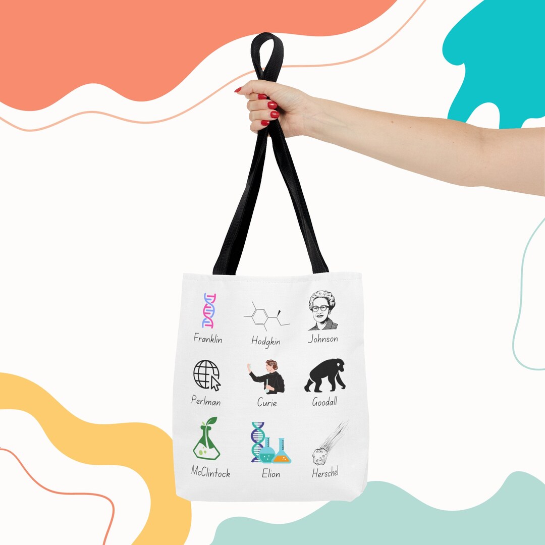 Famous Women Scientists Tote Bag, Women in Stem Tote Bag, Shopping Bag ...