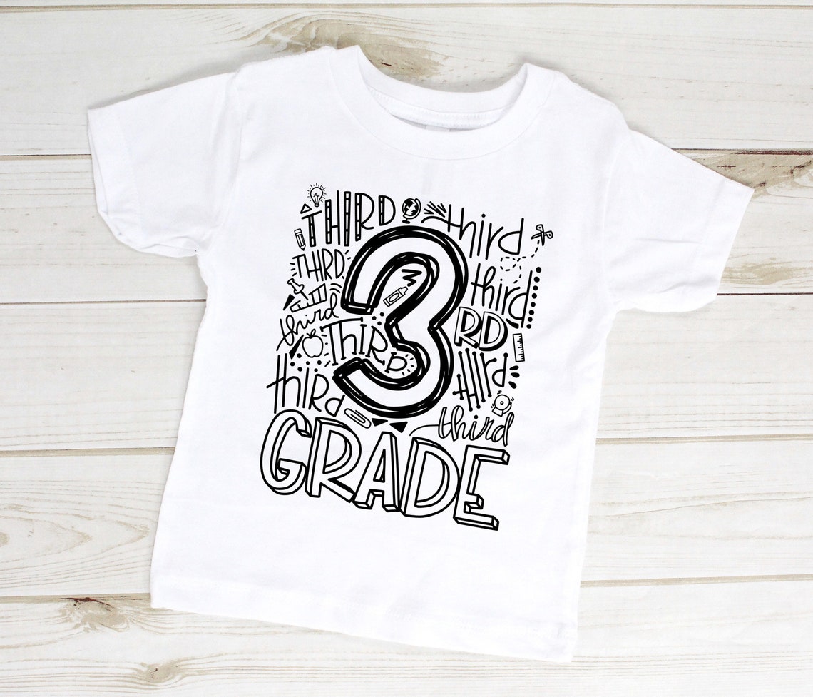 Third Grade Shirt Kids Back to School 3rd Grade Shirt 3rd - Etsy