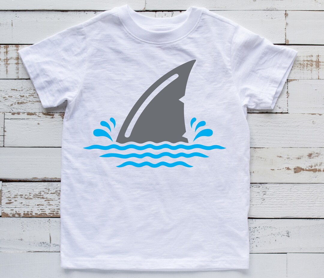 Kids Shark Shirts Shark Fin Shirt Funny Shark Shirt for Kids Cute Shark ...