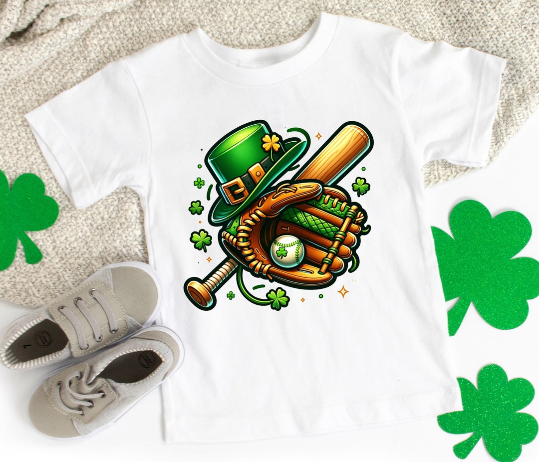St. Patrick's Day Baseball Themed T Shirt - Toddler Kids Youth St ...