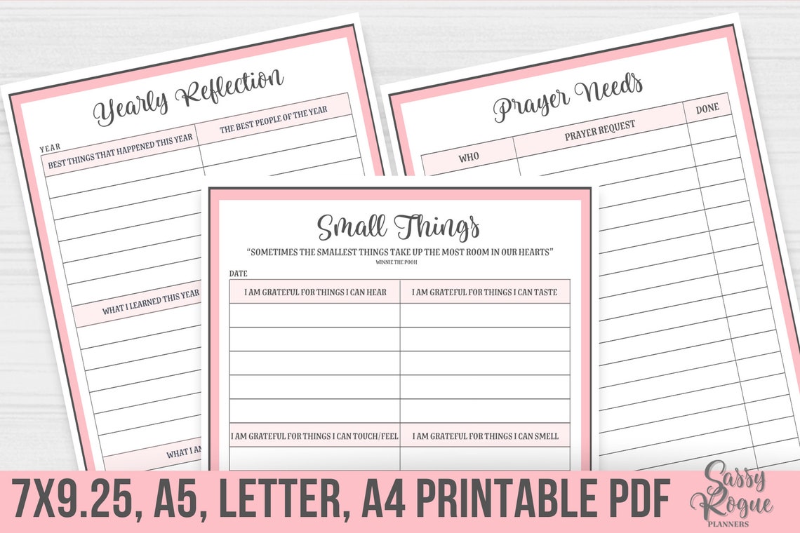 Prayer Journal Printable Prayer Planner Printable Bible - Etsy