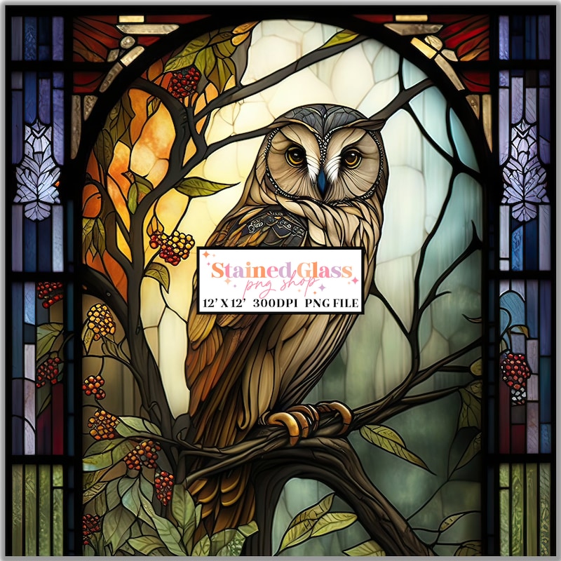 Owl Stained Glass Patterns - Etsy