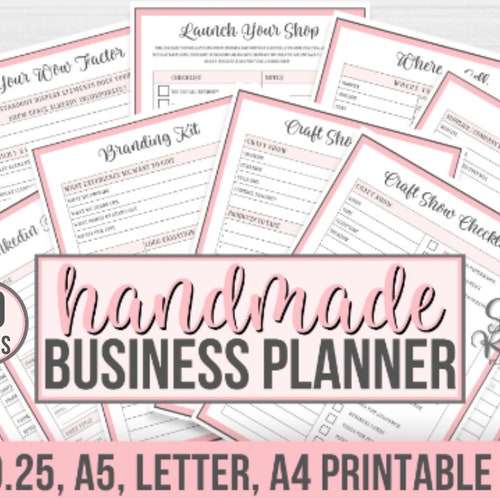 Small Business Planner Printable Etsy Business Organizer - Etsy