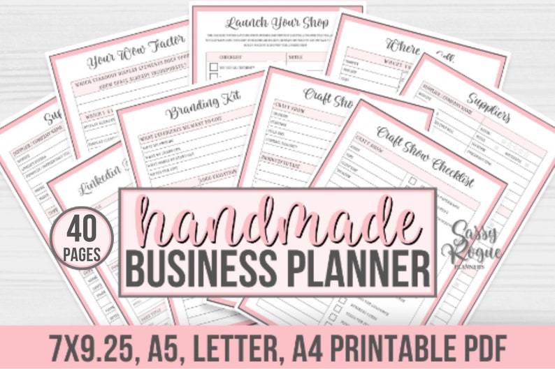 Business Planner Printable, Small Business Planner Printable, Home ...