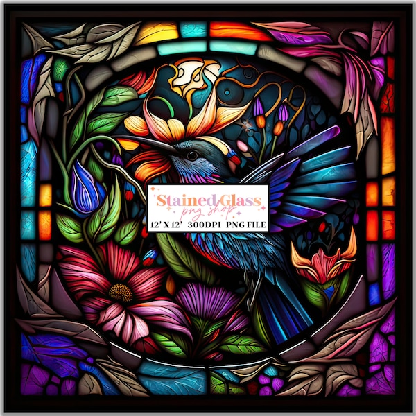 Stained Glass Print - Etsy