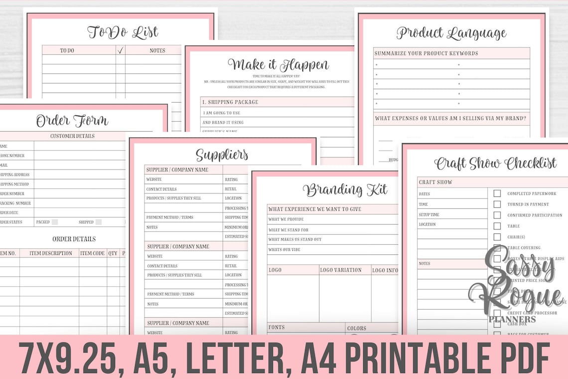 Business Planner Printable Small Business Planner Printable - Etsy