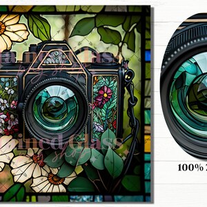 Camera Stained Glass Sublimation Designs, Stained Glass Pattern ...