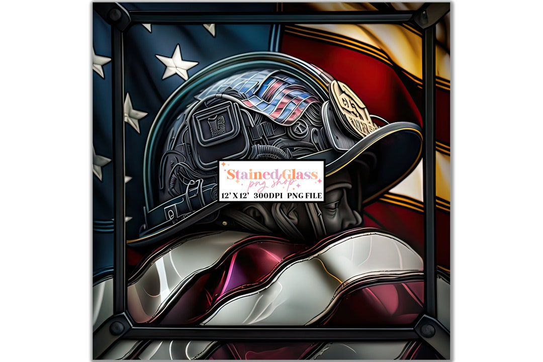 USA Stained Glass Sublimation Designs, Stained Glass Pattern, Stained ...