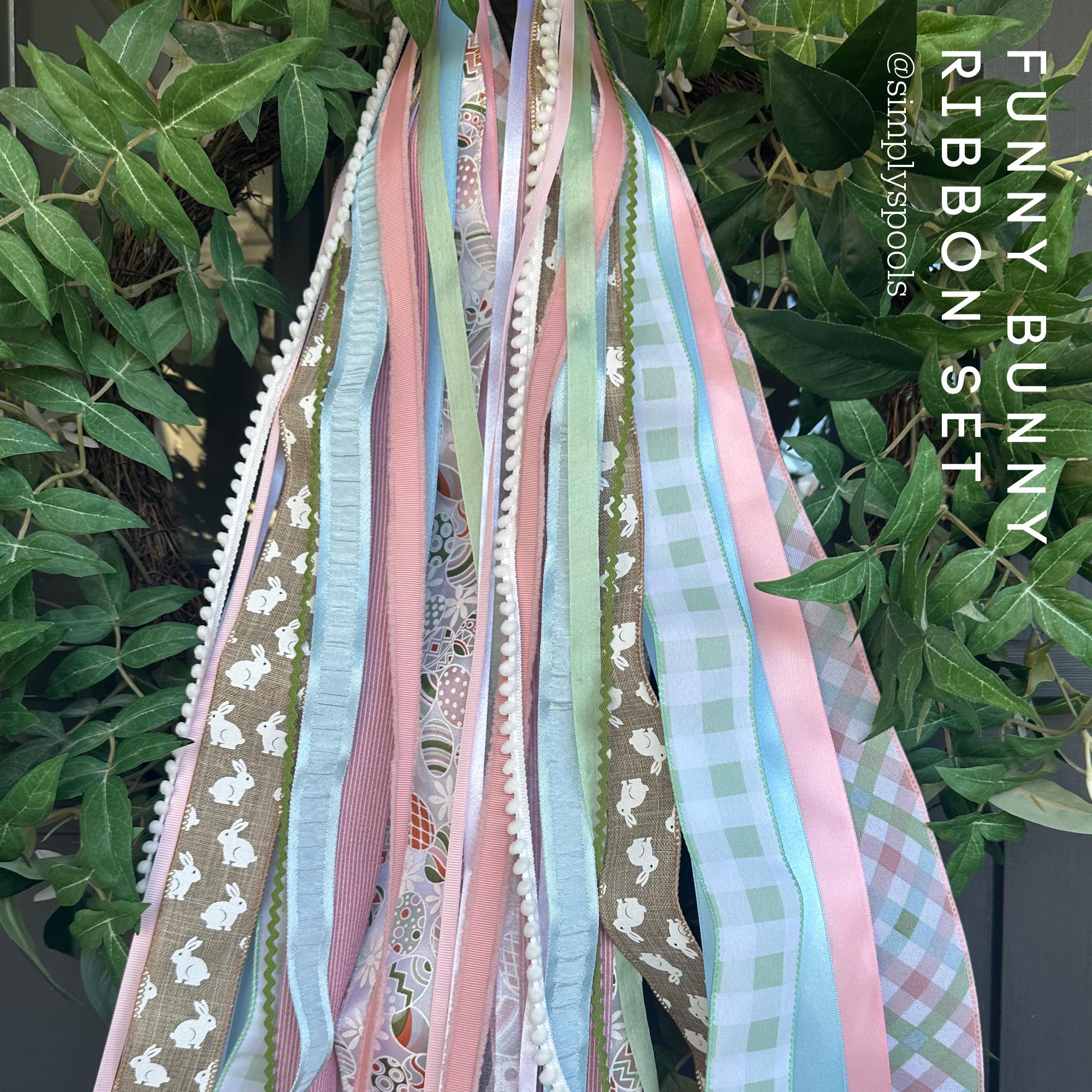 Funny Bunny Easter Ribbon Set - Etsy