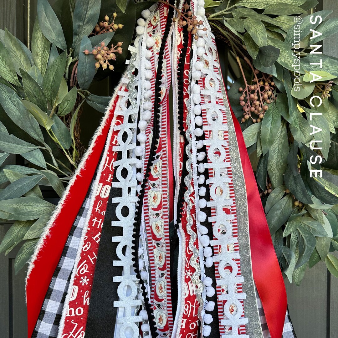 Santa Clause Ribbon Set - Etsy