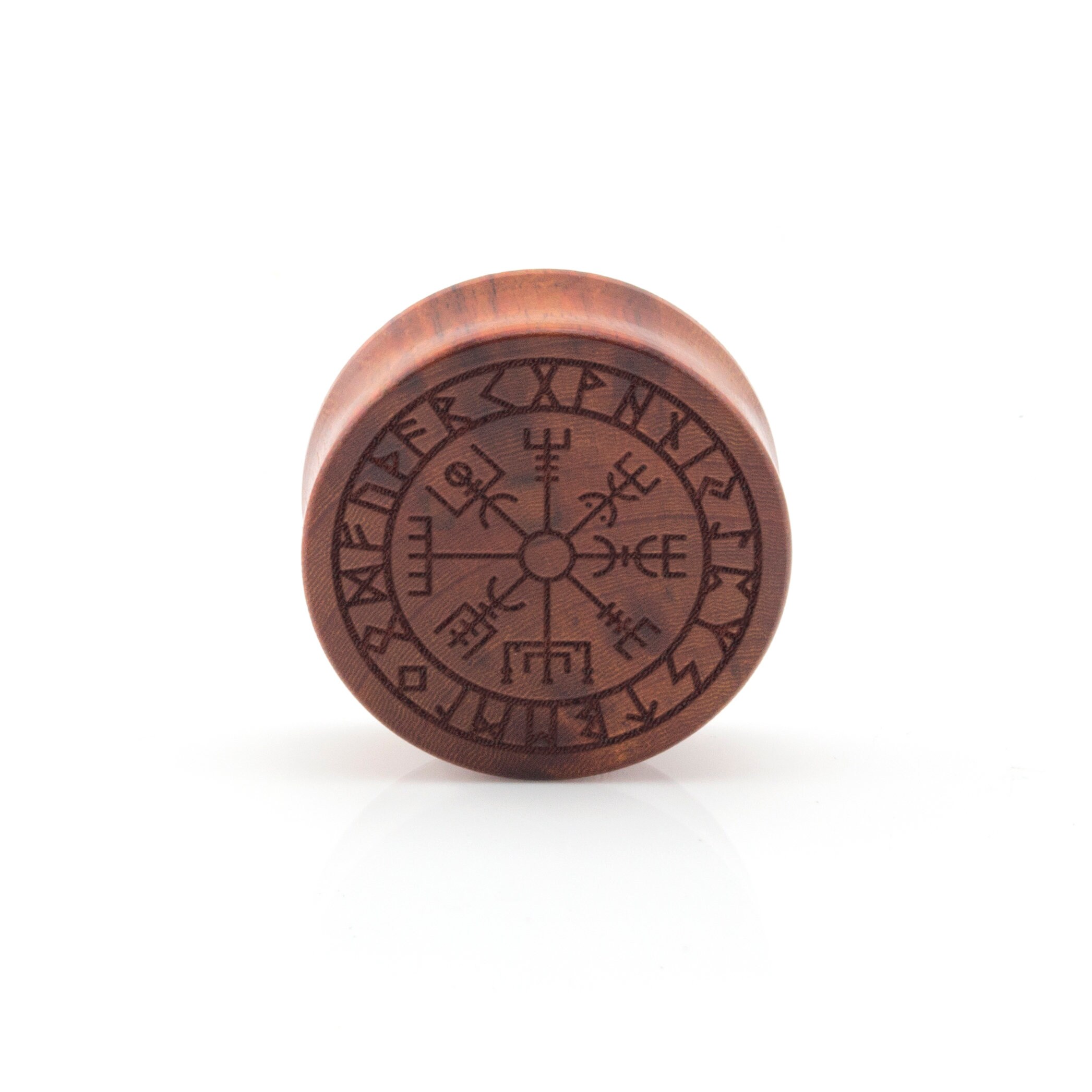 Nordic Rune Wood Ear Plug Ear Gauge Laser Engraved Bamboo & - Etsy