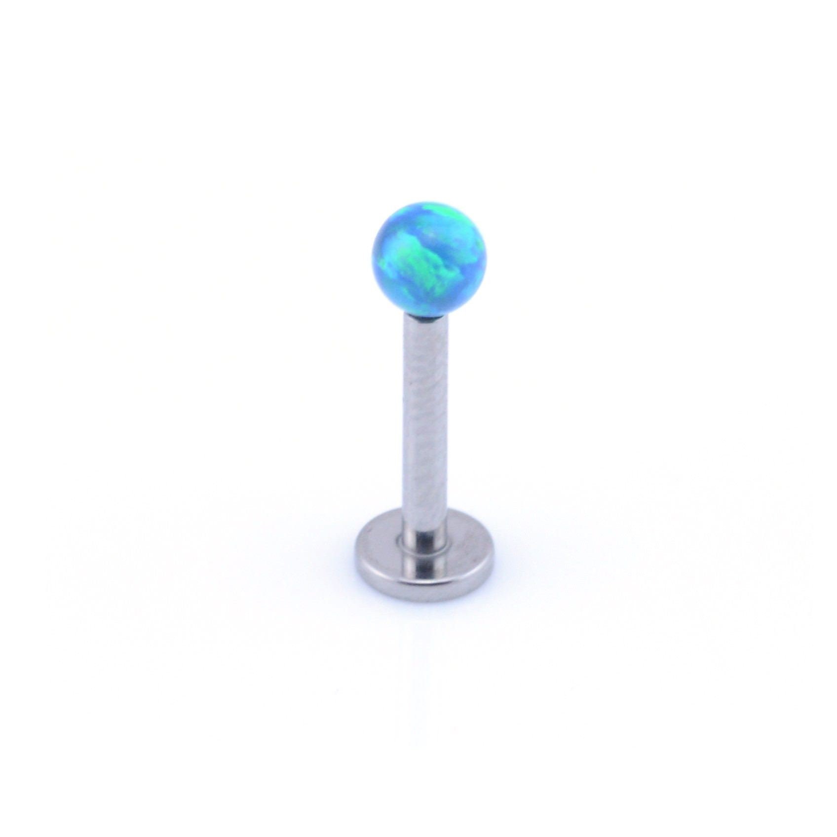 Titanium Opal Labret Bar Helix Cartilage Tragus Lip Stud - Etsy