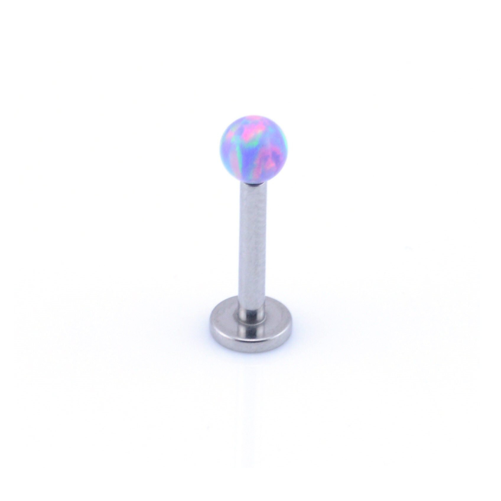 Titanium Opal Labret Bar Helix Cartilage Tragus Lip Stud - Etsy