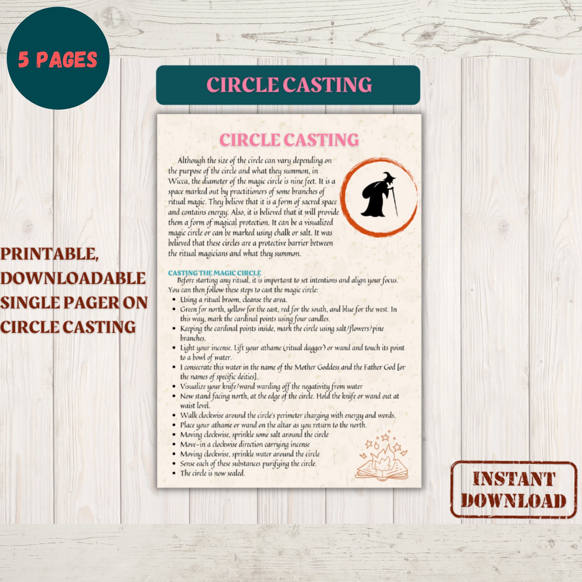 Witchcraft Circle Casting