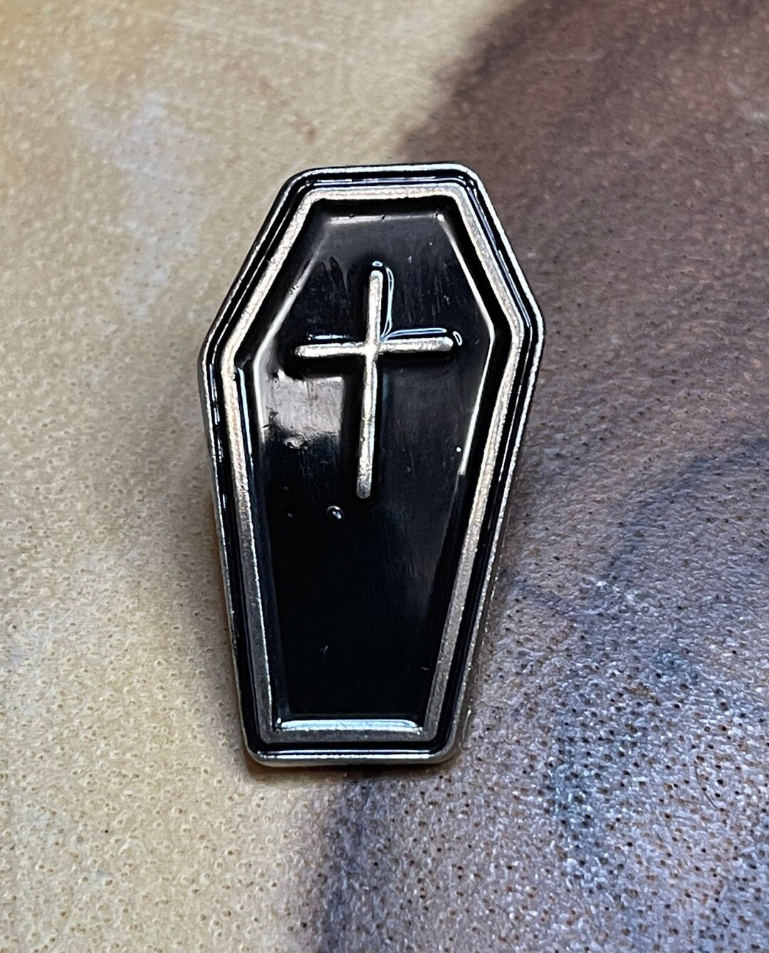 Coffin Enamel Pin - Coffin Pin - Etsy