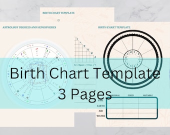Template Birth Chart - Etsy