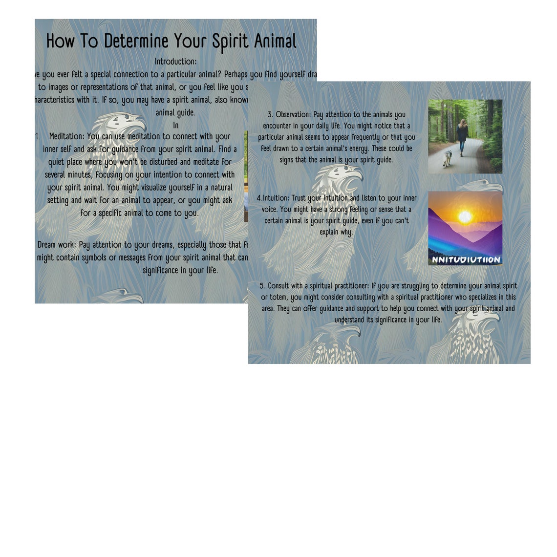 Spirit Animal Cheat Sheet + How to Identify Your Spirit Animal - Etsy