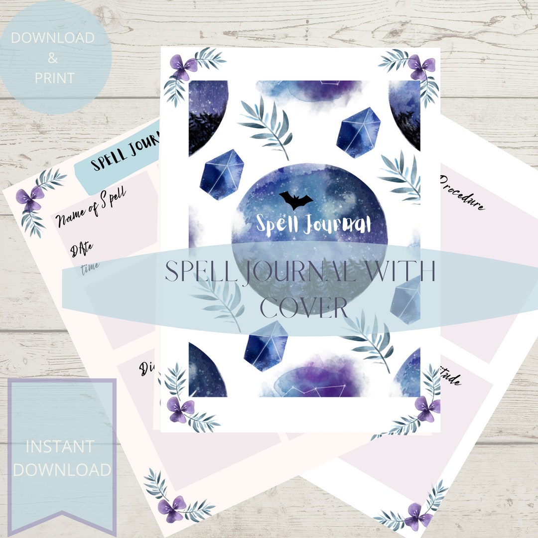 Spell Journal -3 Pages | Blank Grimoire Templates | BOS Printable - Etsy