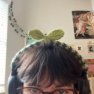 Crochet Sprout Leaves | Headphones, Bookmark, Cable Tie - Etsy