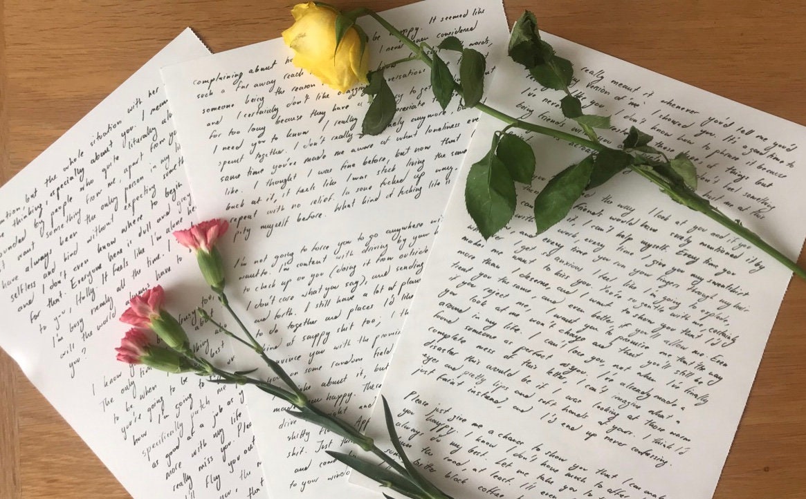 Scented Personalised and Handwritten Letters With Real Dried - Etsy