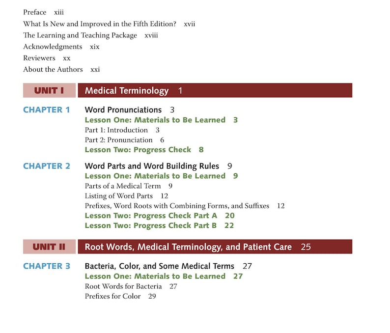 Essential Medical Terminology 5 Downloadable PDF - Etsy