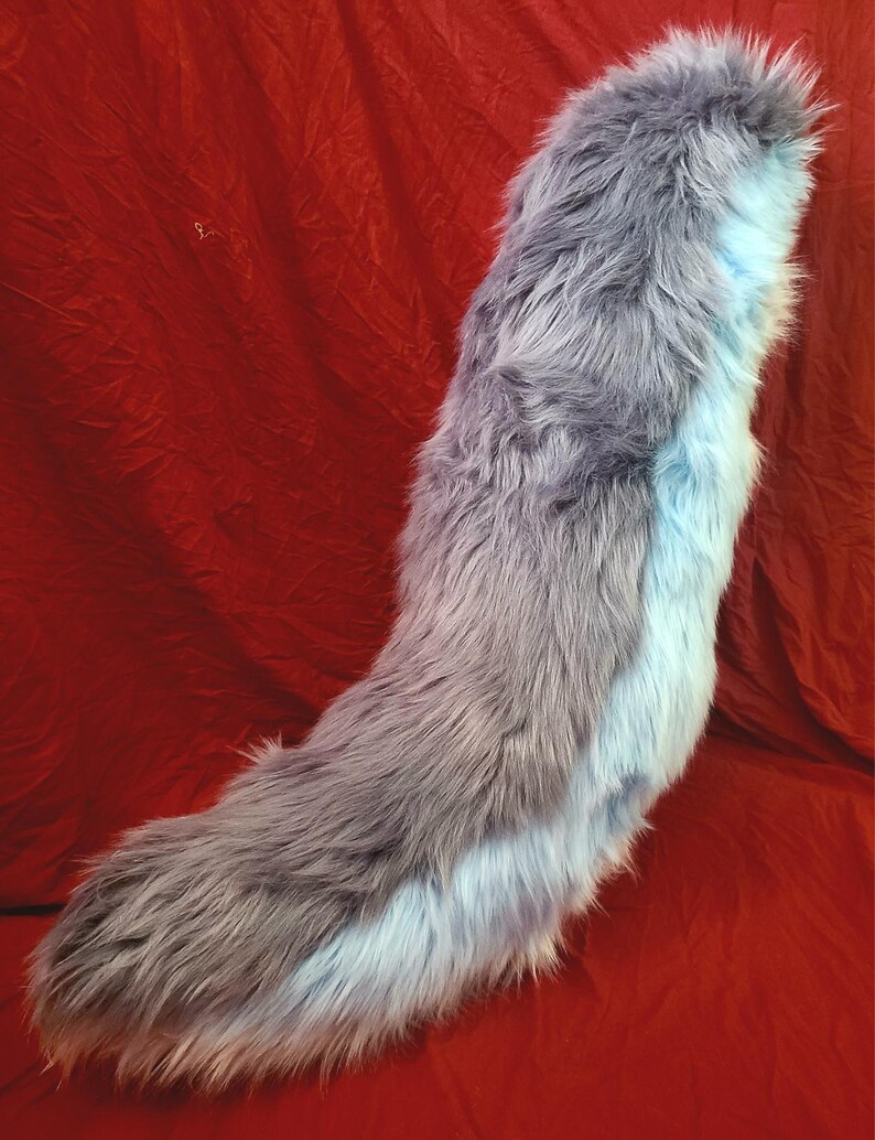 Blue Gray Wolf Tail - Etsy