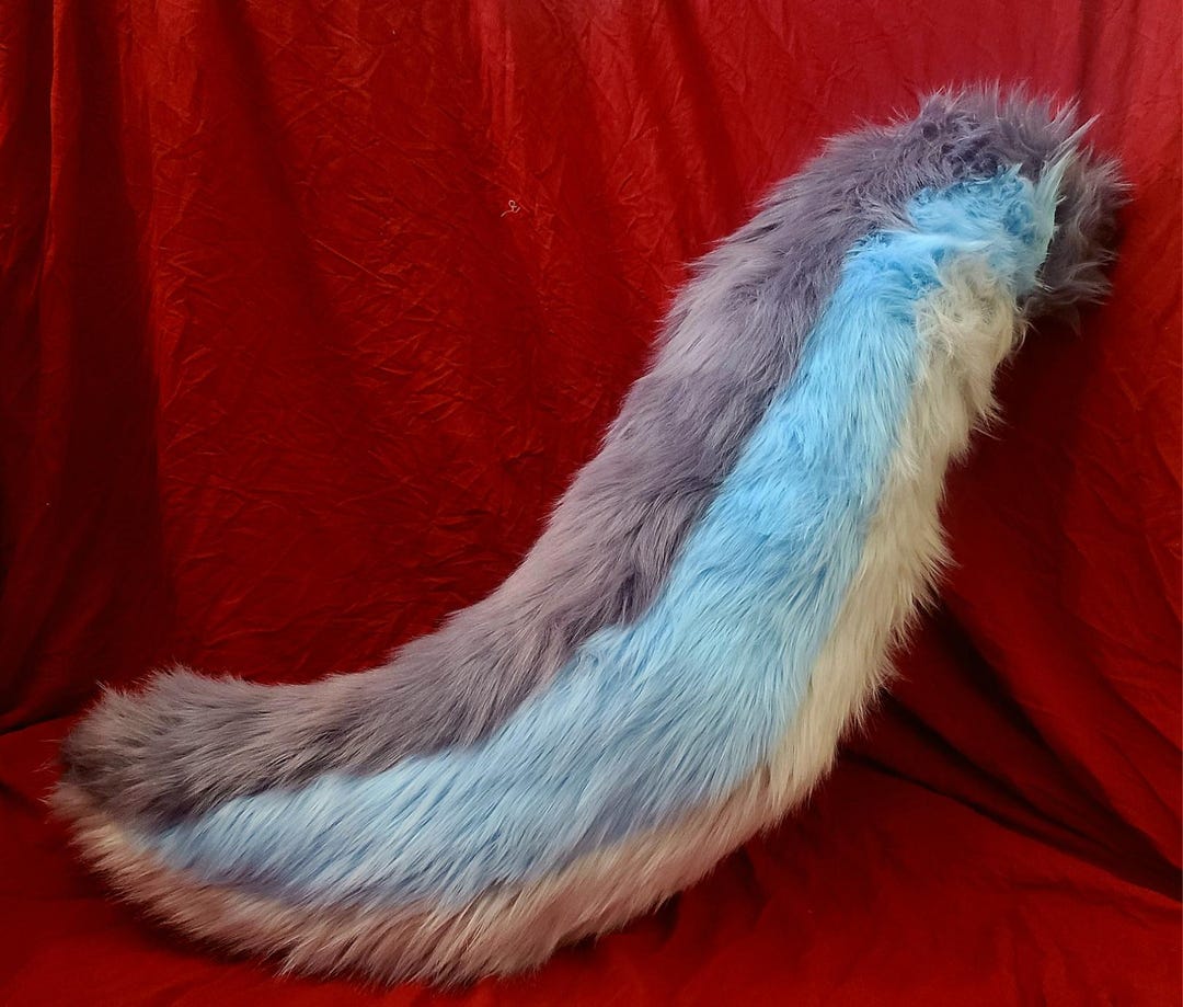 Blue Gray Wolf Tail - Etsy