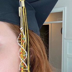 Science DNA Double Helix Beaded Graduation Tassel Decorative Charm - Etsy