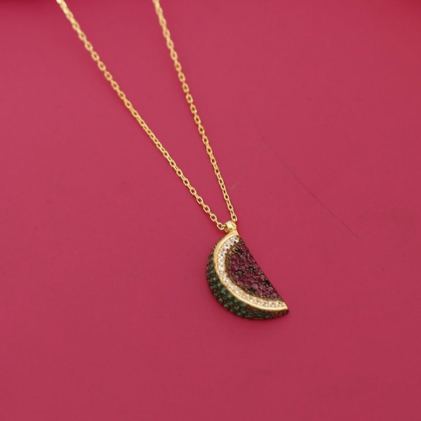 Watermelon Necklace - Etsy