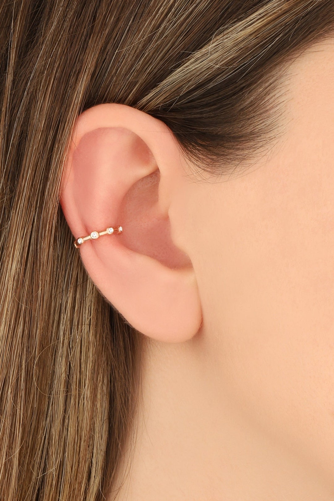 925k Silver Ear Cuff ,sterling Silver Ear Cuff, No Pierce Earrings, Conch Earrings, Non Pierce ...