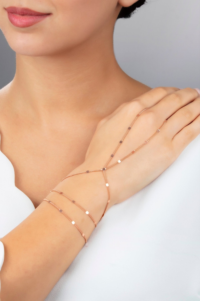 925k Silver Scaly Hand Chain , Silver Chain Bracelet , Silver Bashmer ...