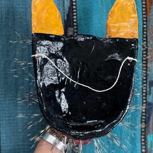 Mexican Jaguar Danza Del Tigre La Tigrada Tecuani Mask With Genuine ...