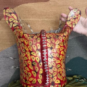 Leather Mexican Jaguar Danza Del Tigre La Tigrada Tecuan Fighting Mask ...