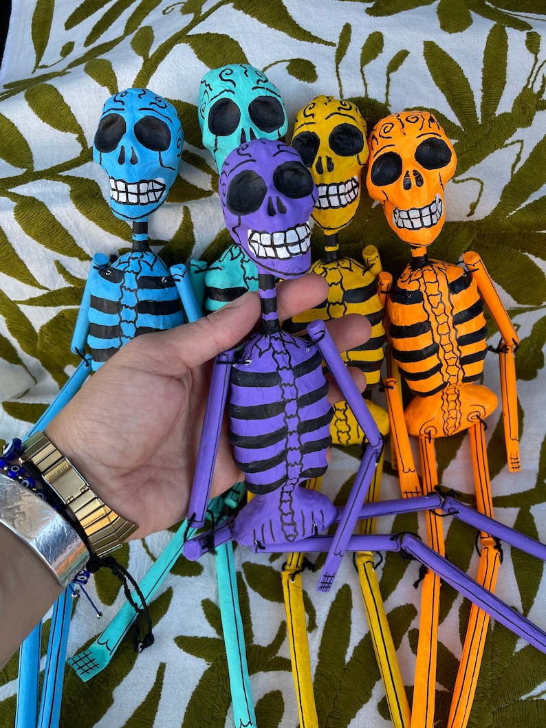 Paper Mache Skeleton Figure From Mexico - Etsy