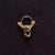 Ornate Filigree Septum Brass Piercing With Natural Garnet Stone ...
