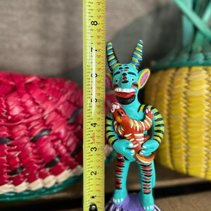 Little Diablitos in Painted Earthenware—purépecha Mexican Devil Figures ...