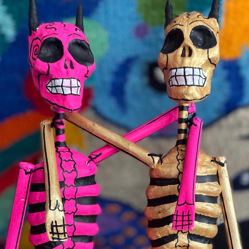 Paper Maché Devils - Etsy
