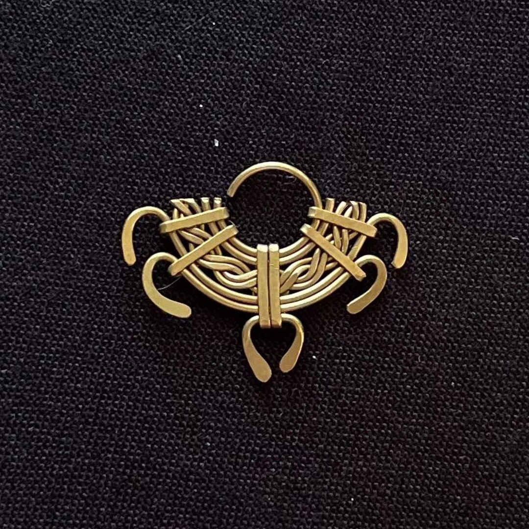 Ornate Filigree Septum Brass Piercing Handmade in Mexico - Etsy