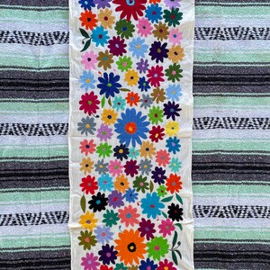 Colorful Otomi Hand Embroidered Tenango Style Flower - Etsy