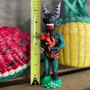 Little Diablitos in Painted Earthenware—purépecha Mexican Devil Figures ...
