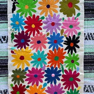 Colorful Otomi Hand Embroidered Tenango Style Flower - Etsy