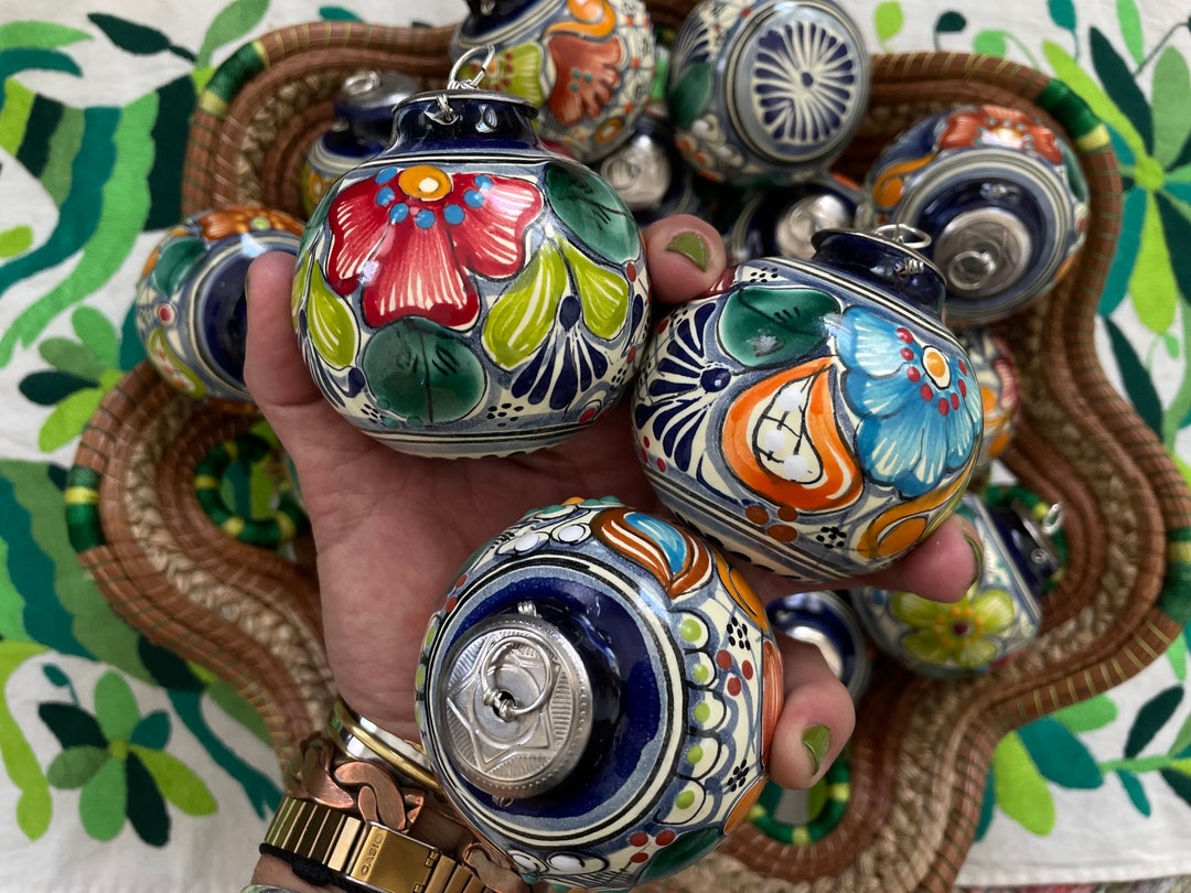 Colorful Classic Talavera Christmas Ornaments - Etsy