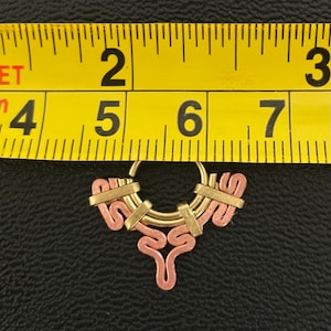 Filigree Septum Piercings Handmade in Mexico— Brass + Copper - Etsy
