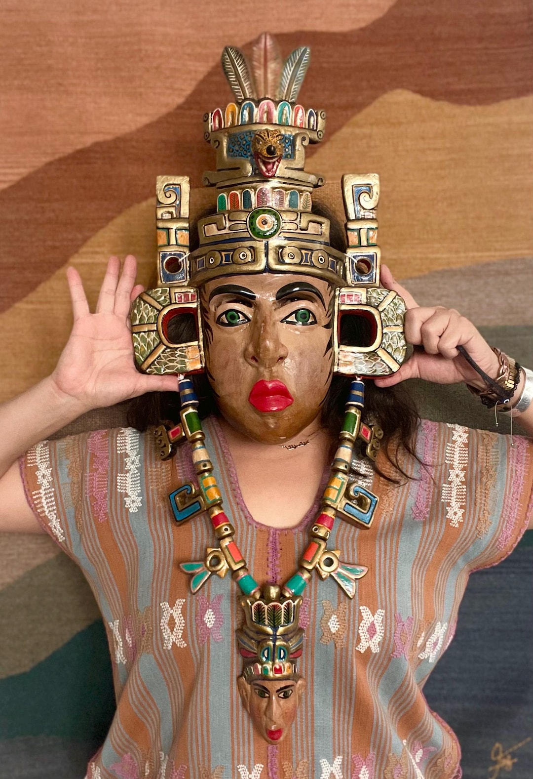 Large Mesoamerican Deity Mask From Mexico—unique Piece - Etsy