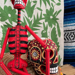 Paper Mache Diablito Skeleton Figure From Mexico - Etsy