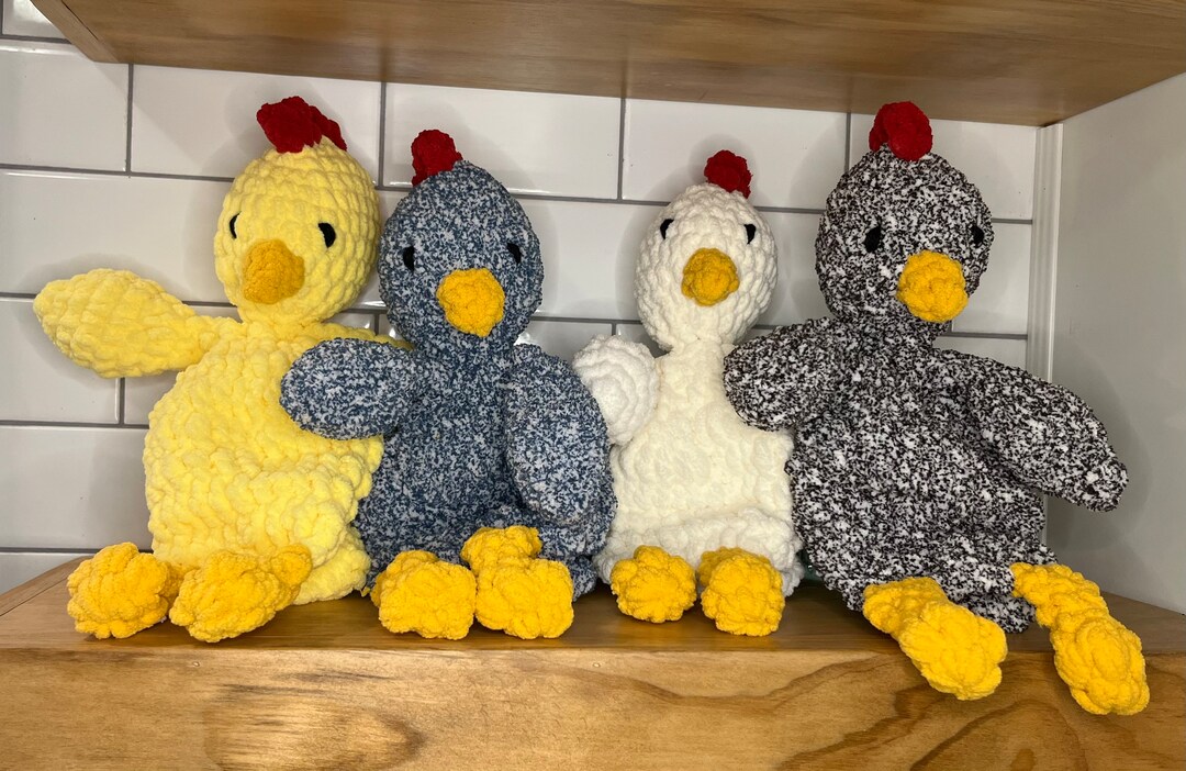 Chicken Snuggler: Handmade Plush- Crochet Lovee - Etsy