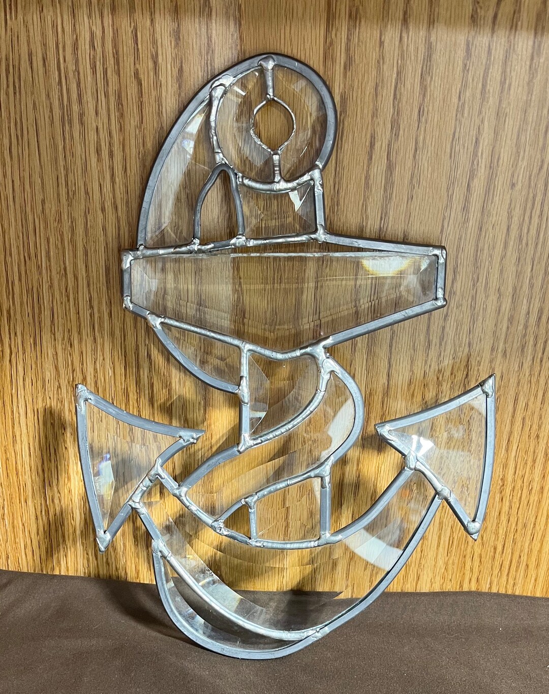 Beveled Glass Sun Catcher. Hand Made Glass Art.clear Glass - Etsy