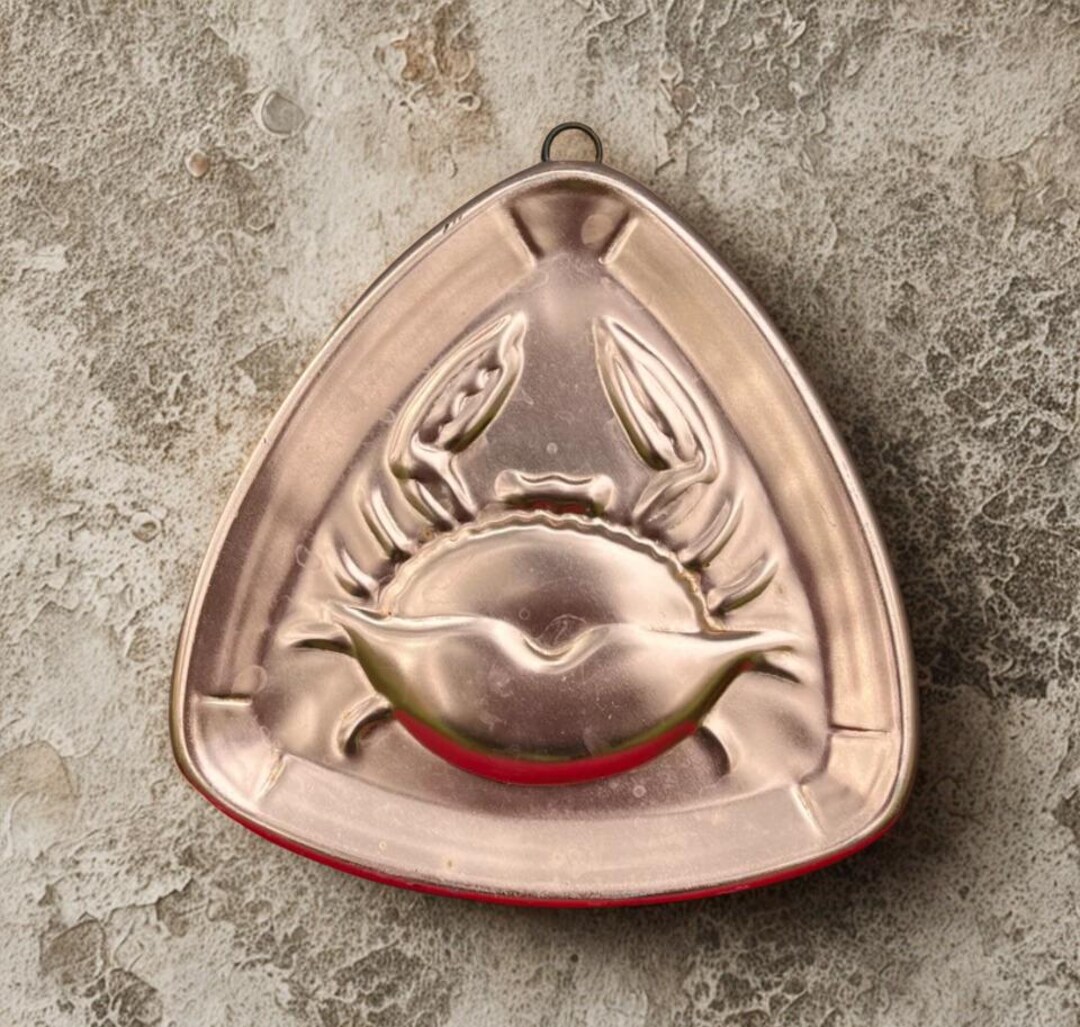 Vintage Aluminum Crab Jello Mold: Beach House Wall Decor - Etsy