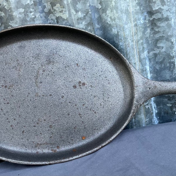 Cast Iron Flat Pan - Etsy