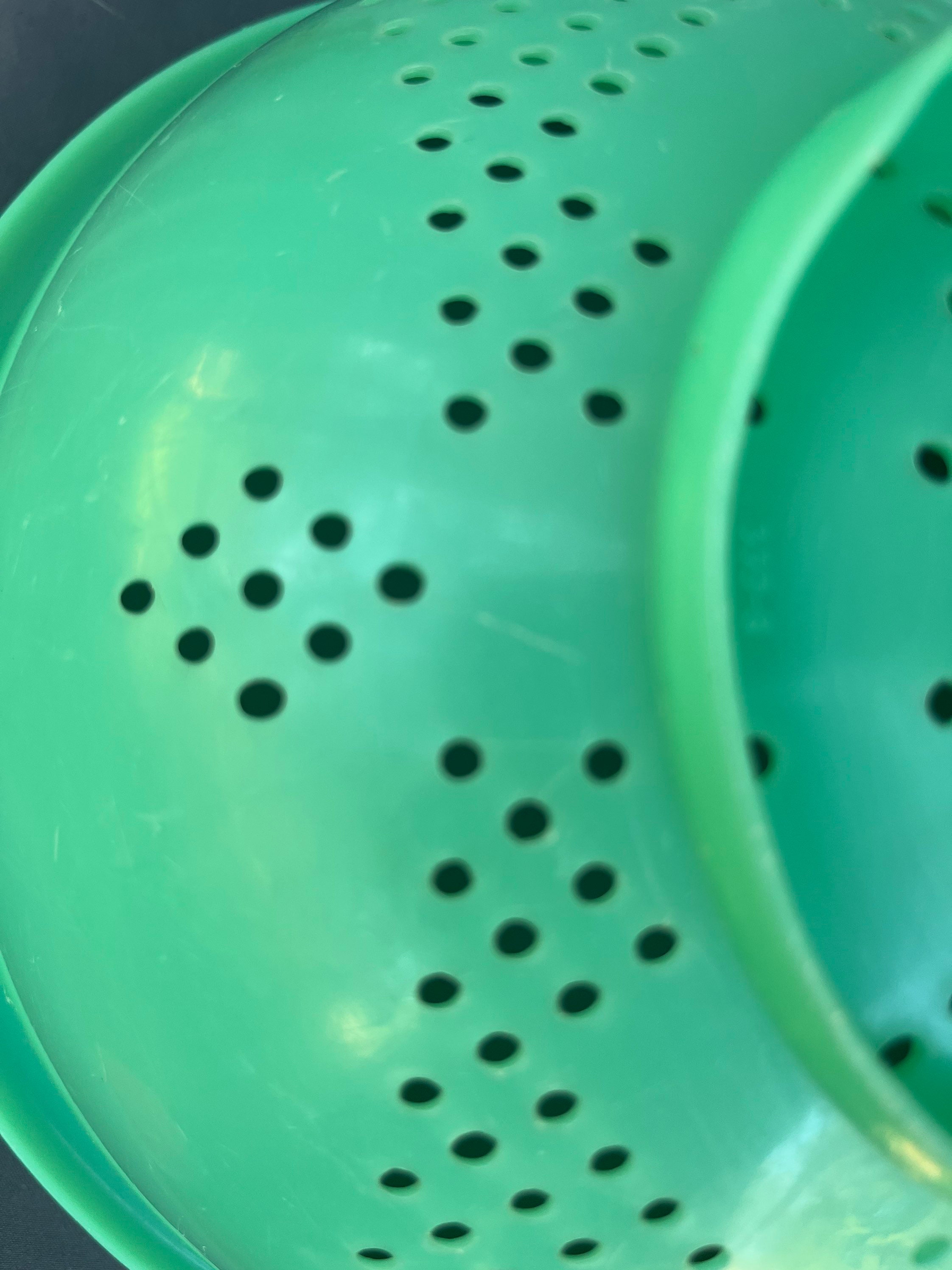 Vintage Tupperware. Old Green Colander. Retro Kitchen Strainer ...